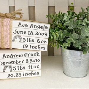 Baby Boy Stacked Books, Its a BOY Custom Book Stack, Farmhouse Nursery ...