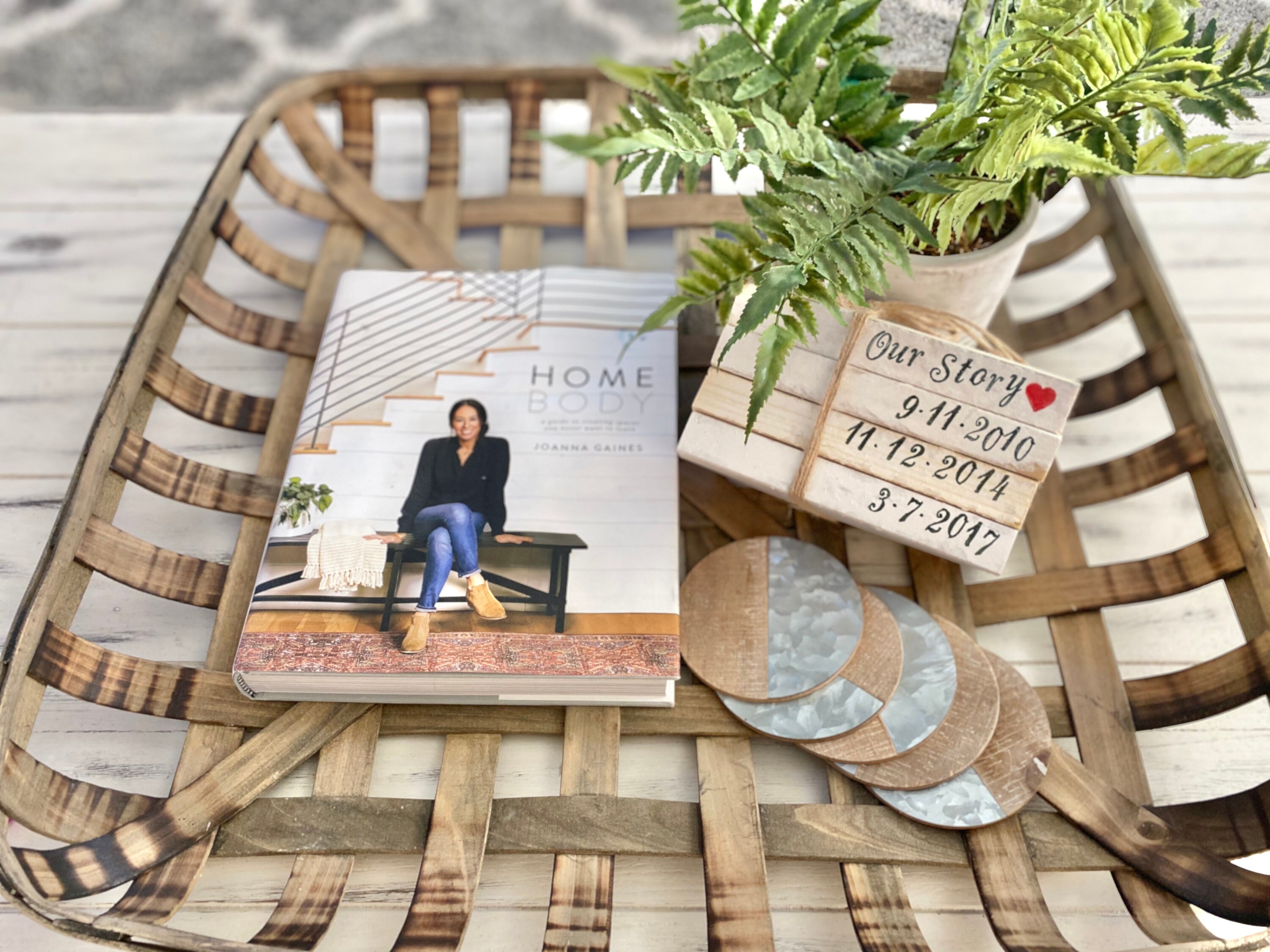 Our Story book stack/Farmhouse custom book stack decor/wedding | Etsy