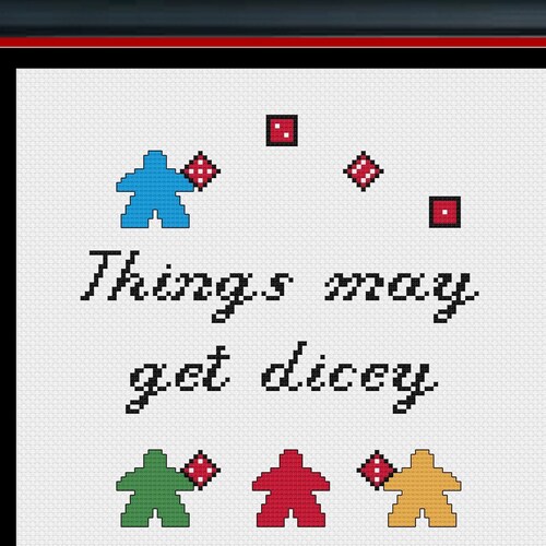 Board Game Meeple Cross Stitch Pattern - Etsy UK