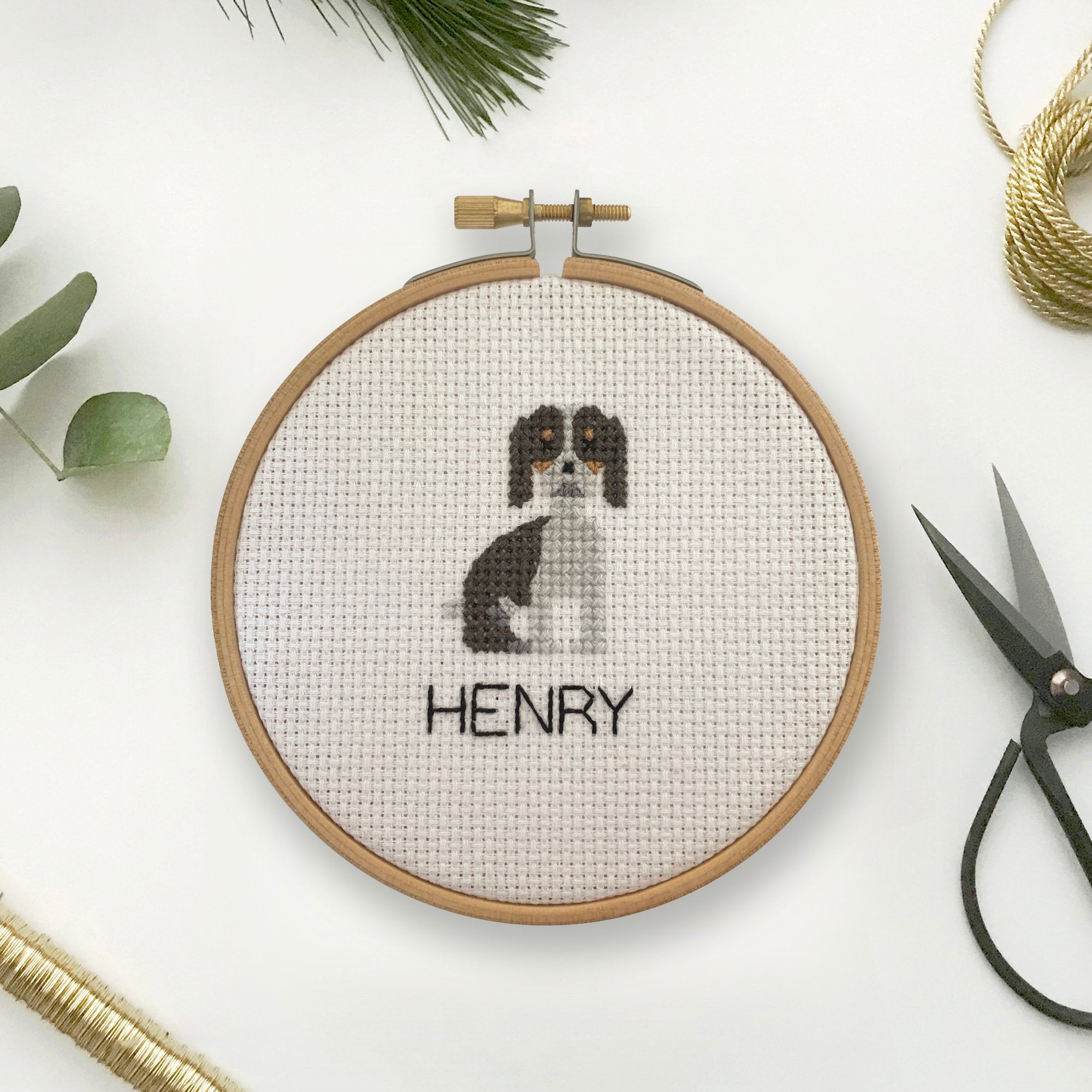 Custom Cross-stitch Pet Portrait Animal Lover Handmade - Etsy UK
