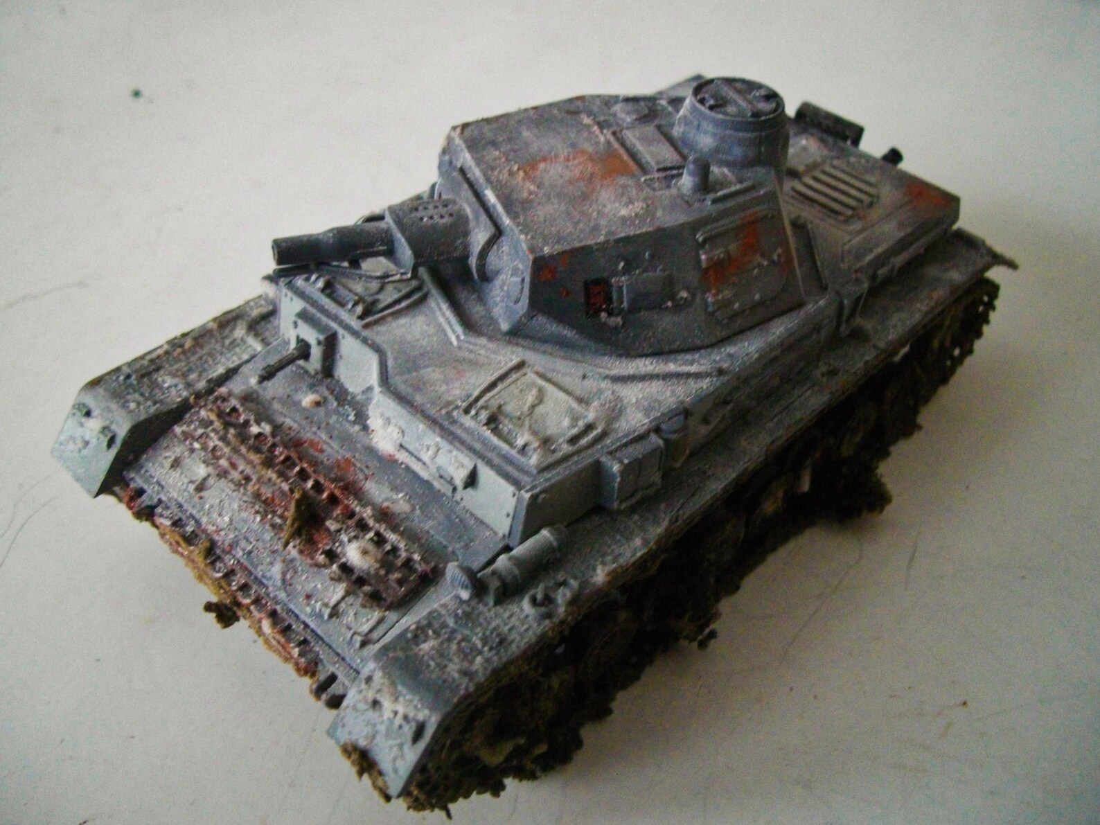 Panzer Lv German Tank Eastern Front WW Ll Snow and Ice Weathered Combat ...