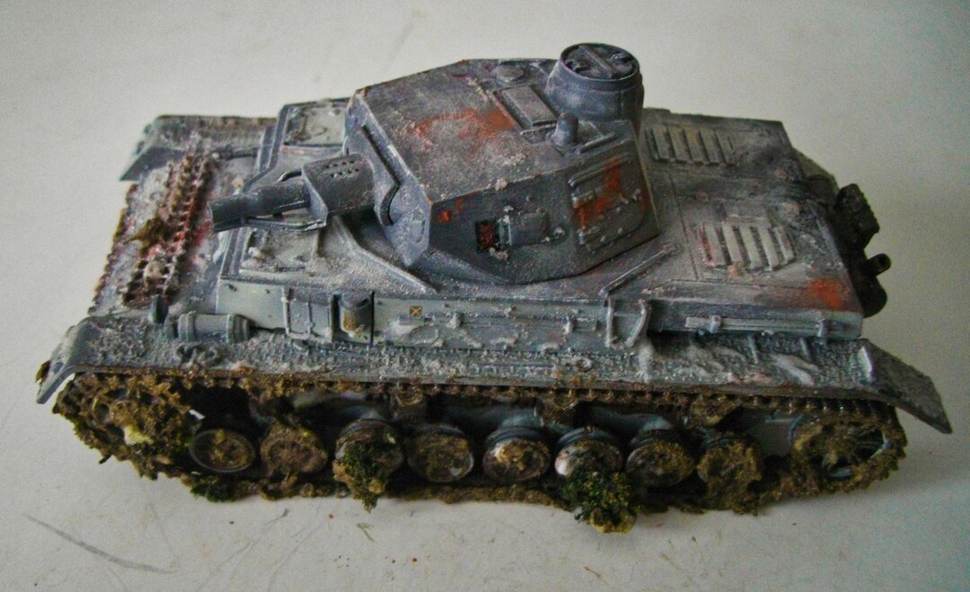Panzer Lv German Tank Eastern Front WW Ll Snow and Ice Weathered Combat ...