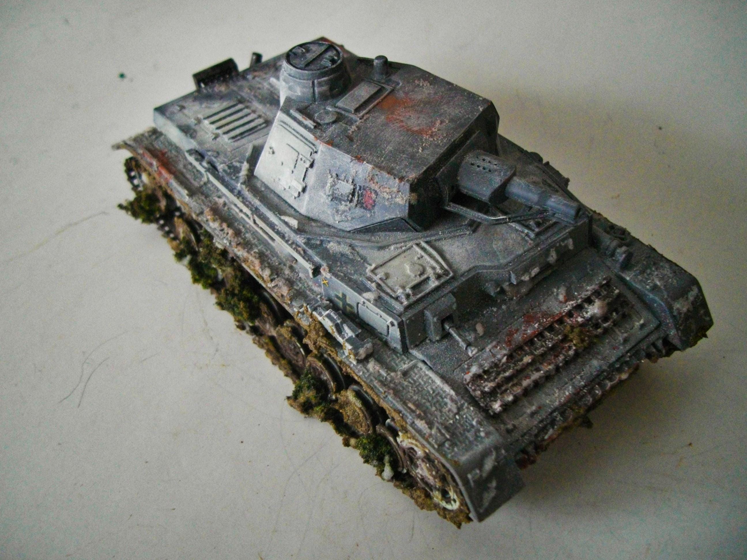 Panzer Lv German Tank Eastern Front WW Ll Snow and Ice Weathered Combat ...