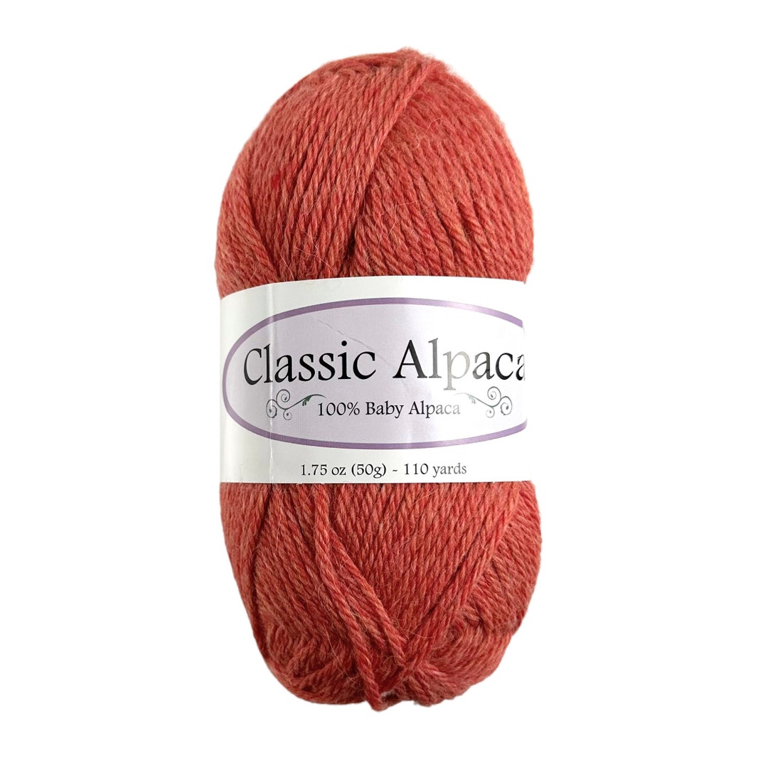 Classic Alpaca Yarn Orange Alpaca Yarn 100% Baby Alpaca - Etsy