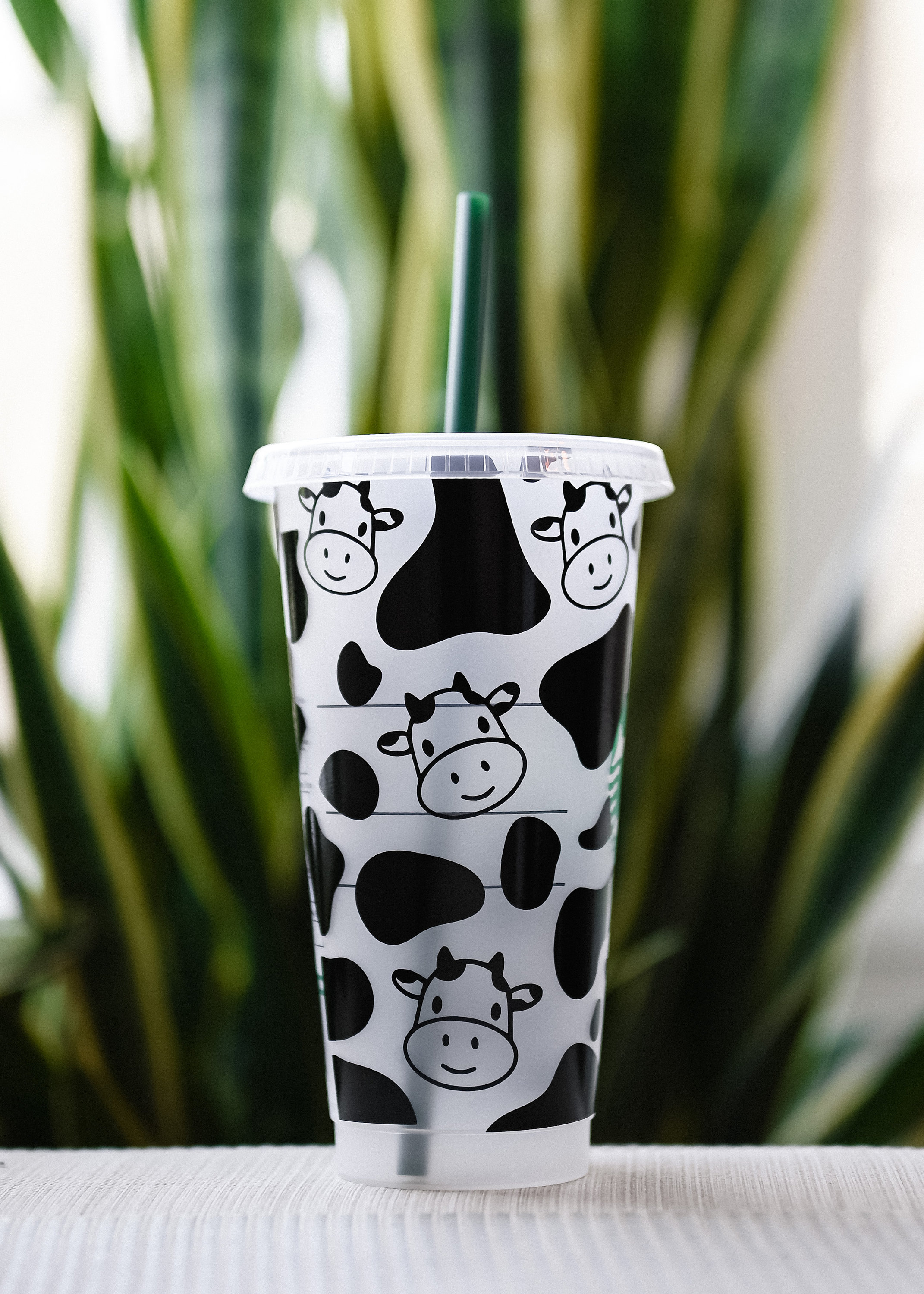 Cute Cow Face Cow Print Starbucks Cup Cute Cow Cup Cow | Etsy