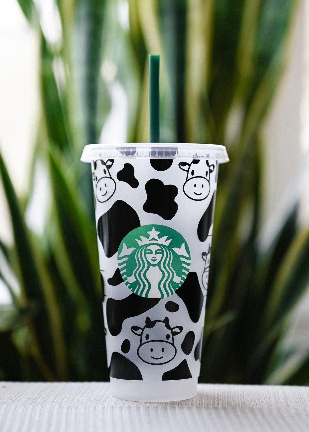 Cute Cow Face Cow Print Starbucks Cup | Cute Cow Cup | Cow Starbucks ...