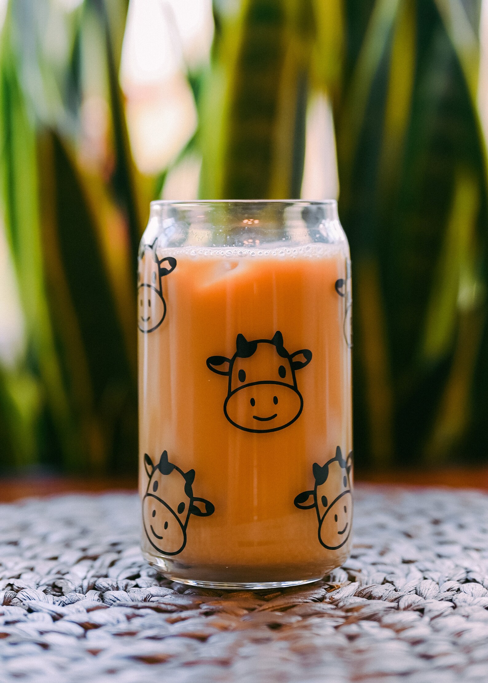Cute Cow Face Cow Print Beer Can Glass | Cute Cow Cup | Cow Beer Can ...