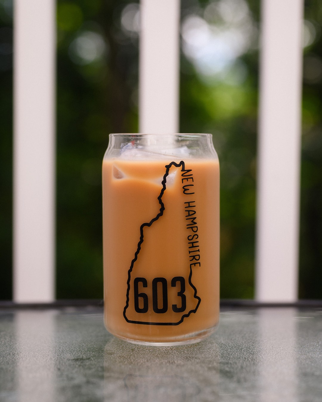 New Hampshire Beer Can Glass | 603 Beer Can Glass | NH Coffee Glass ...