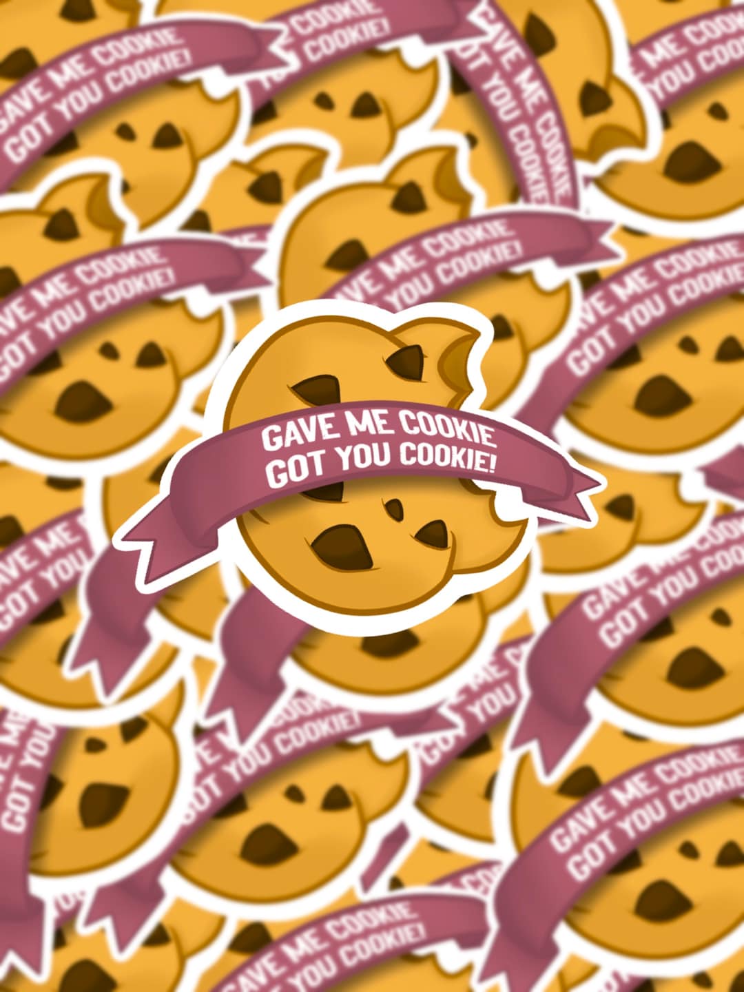 New Girl Cookie Sticker | Gave Me Cookie Got Me Cookie Sticker | Nick ...
