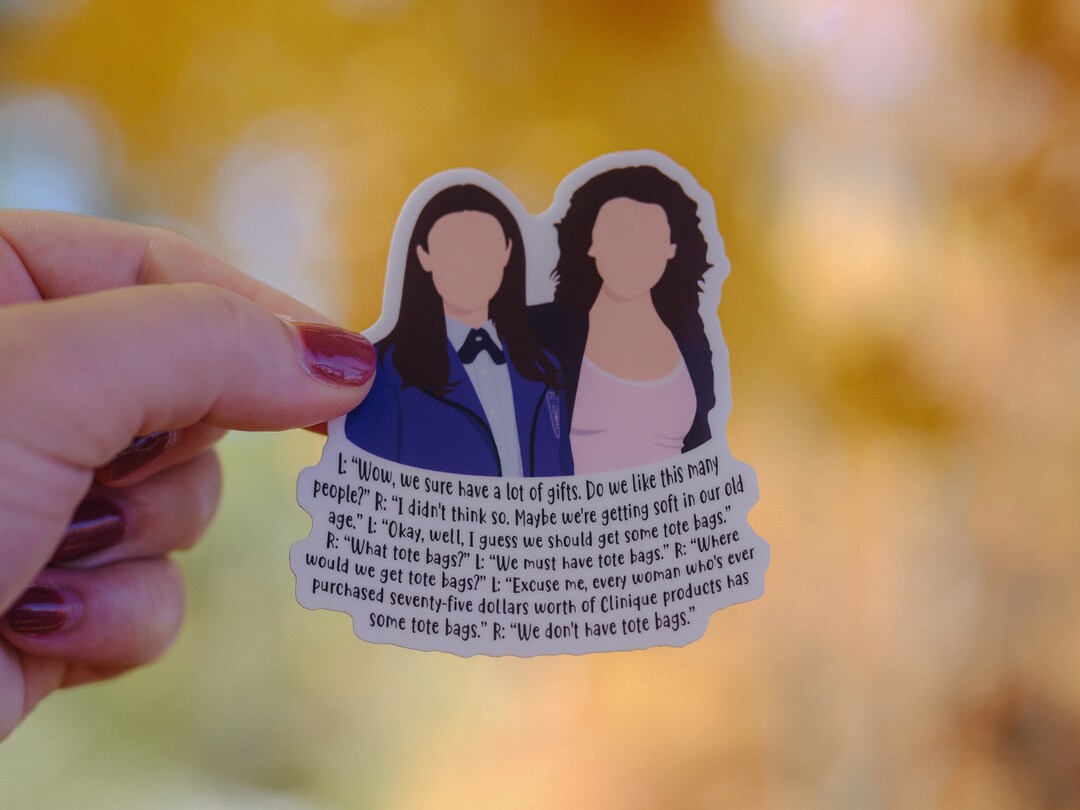 Lorelai and Rory Gilmore Sticker | Ballroom & Biscotti Episode ...