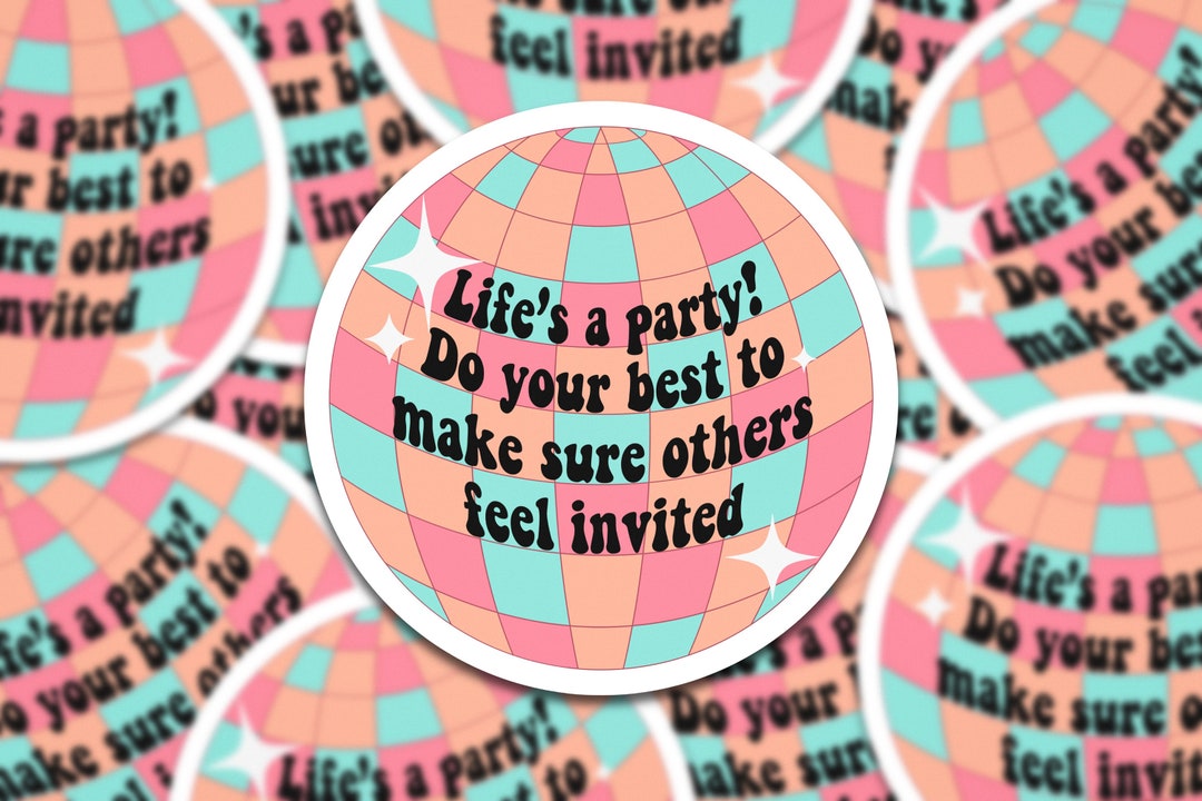 So Much Panic Very Little Disco Sticker | Anxiety Sticker | Funny ...