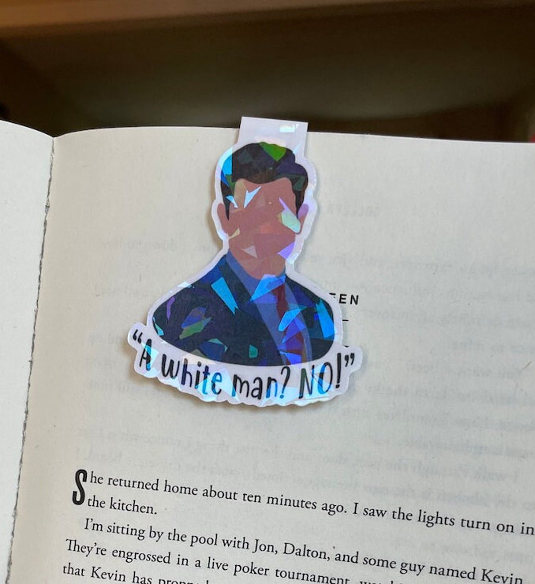 Magnetic BOOKMARK A White Man? No! | Schmidt Quote | New Girl Quote ...