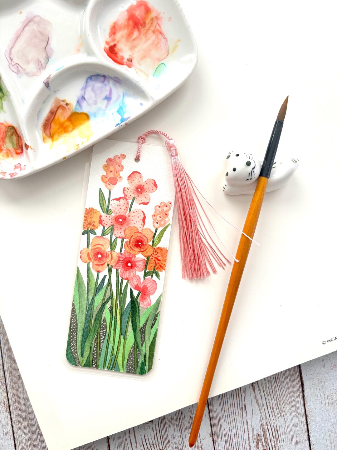 Watercolor Bookmarks, Original Hand-painted Art, Laninated Bookmark - Etsy