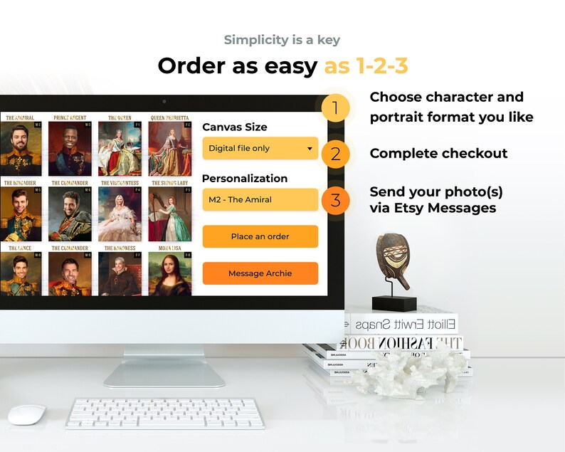 Custom Portrait Gift For Him From Your Photo Christmas Gifts | Etsy