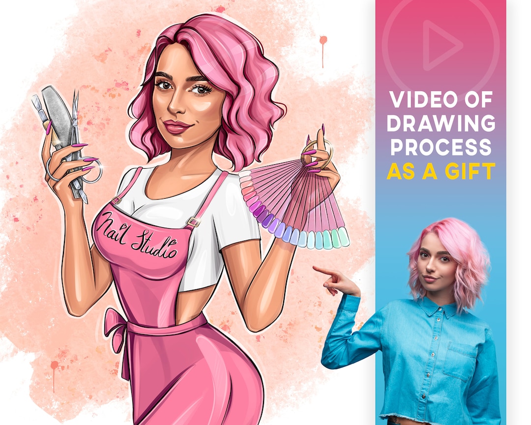 Custom Business Logo Portrait | Beauty Logo | Realistic Portrait From ...