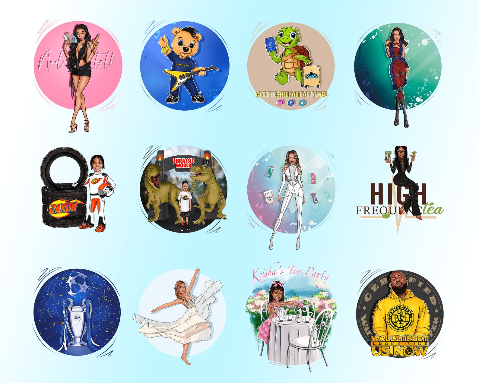 Custom Business Logo Portrait Beauty Logo Realistic Portrait From Photo ...