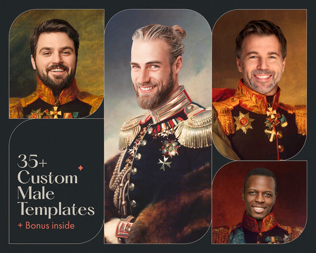 Custom Portrait Gift for Him From Your Photo | Boyfriend Birthday Gift ...