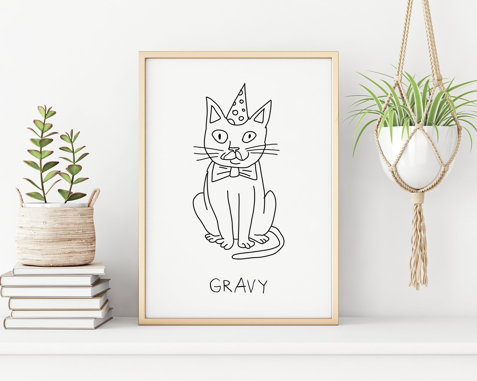 Custom Line Art Pet Illustration for Christmas Gift Funny - Etsy