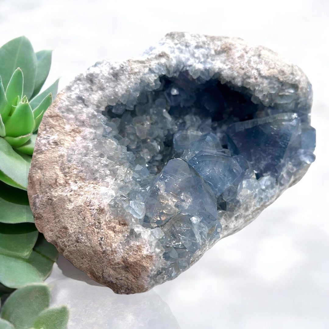 Large Celestite Cluster, XXL Points, Blue Crystal, Natural, Raw, Rough ...