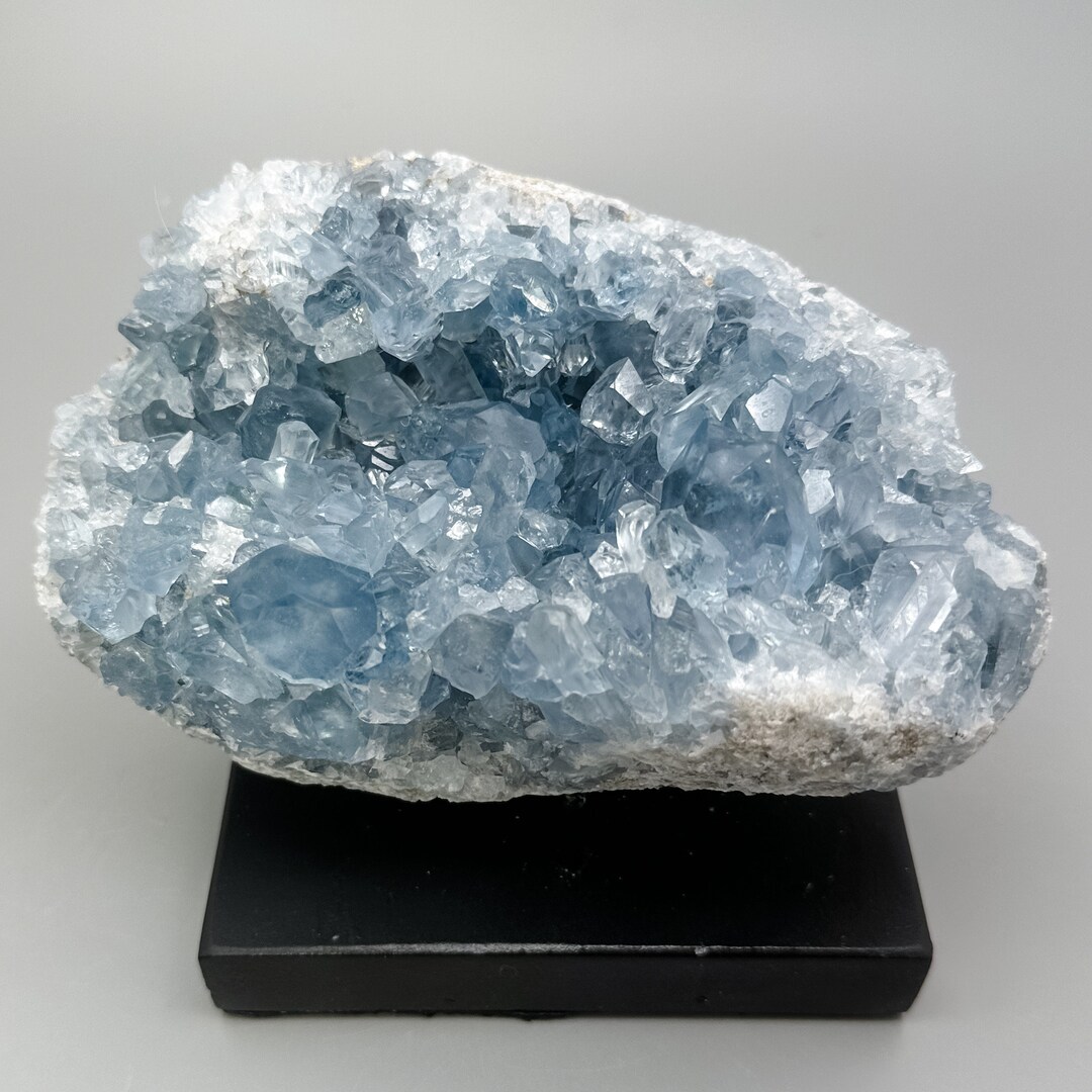 Celestite Freeform Crystal, Light Blue Crystal Cluster From Madagascar ...