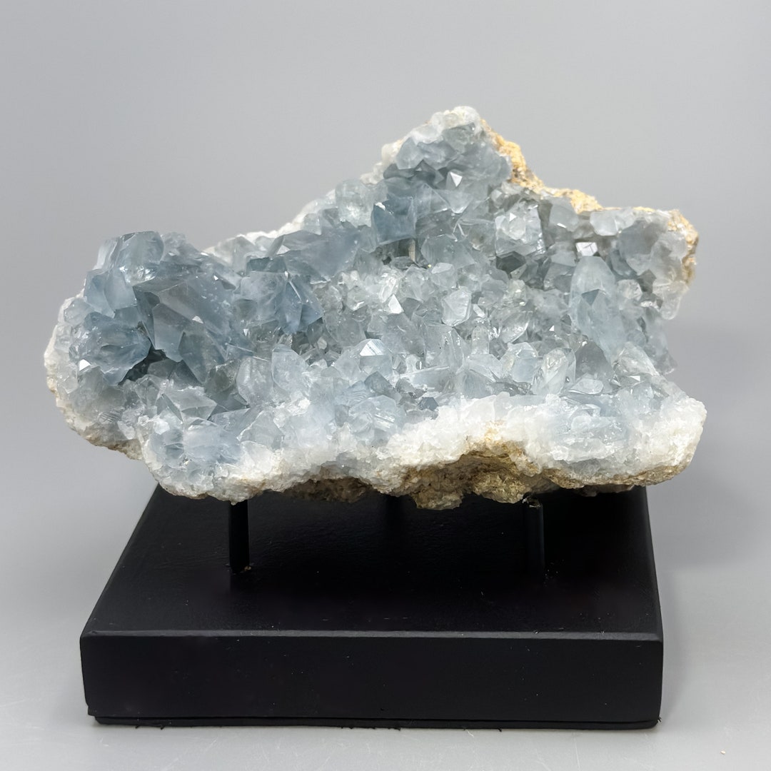 Celestite Freeform Crystal, Light Blue Crystal Cluster From Madagascar ...