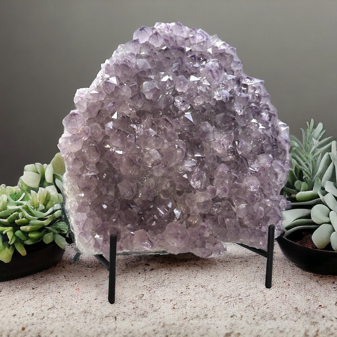 Large Raw Amethyst, Rough Geode Slab, Purple Crystal Cluster, From ...