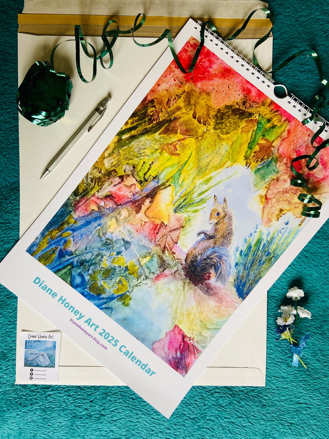 A3 Printed 2025 Calendar of My Original Countryside Artwork, 1 Month ...
