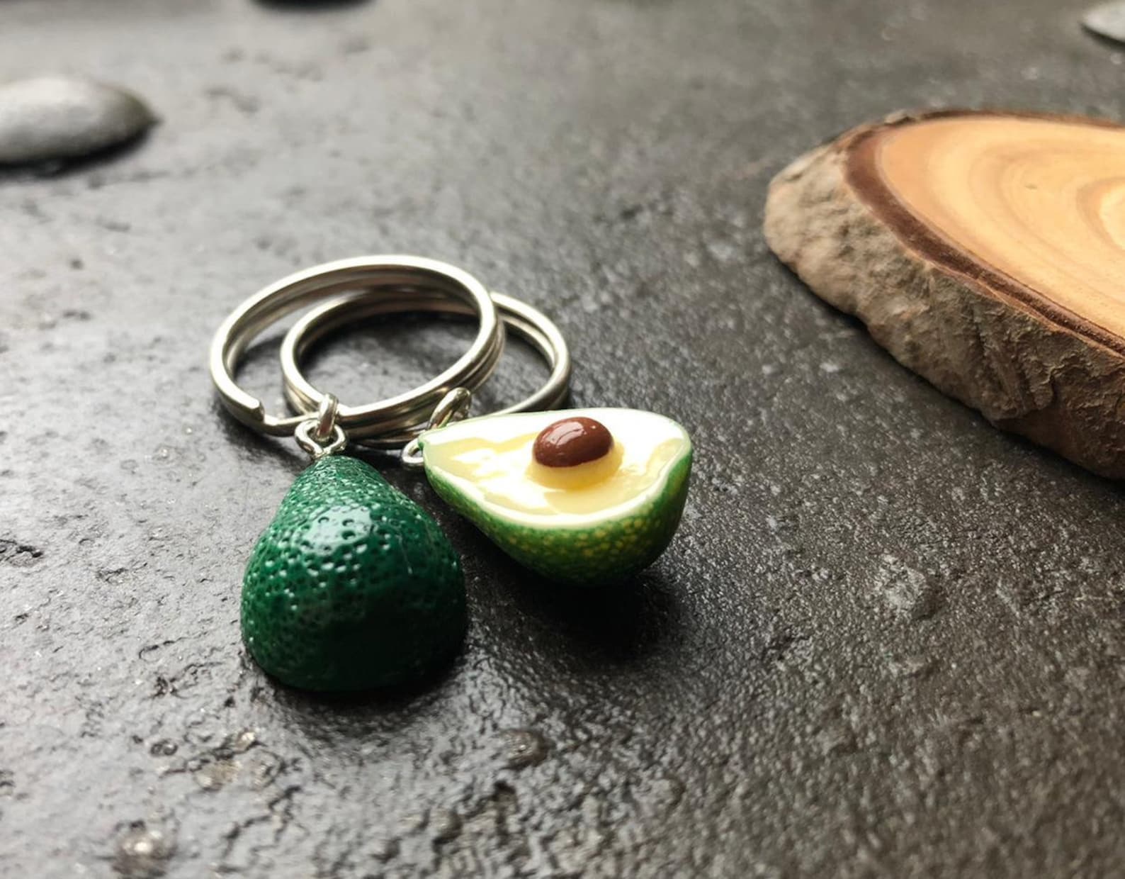 Avocado Halves Keying Interlocking Mismatched Halves Friendship Key ...