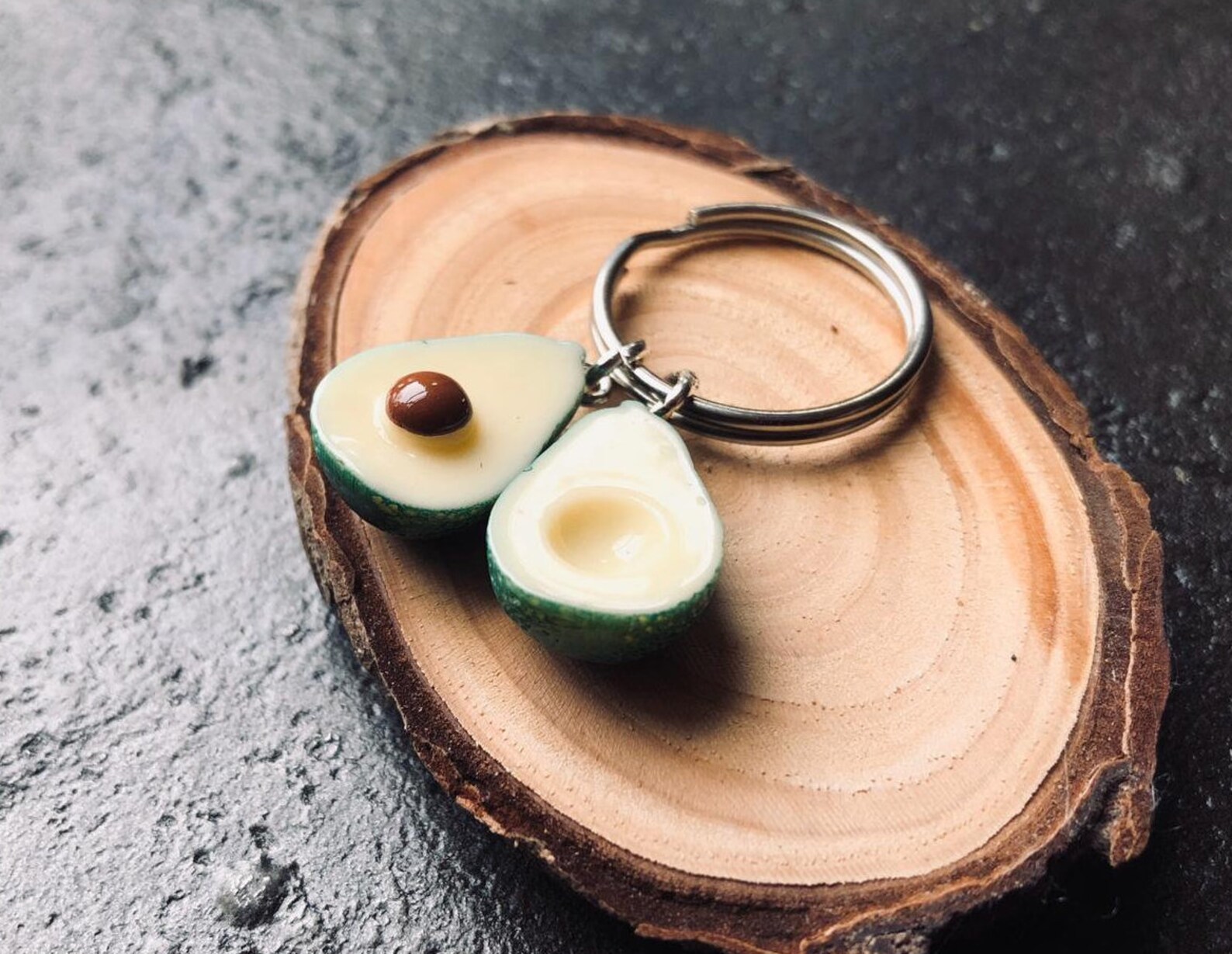 Avocado Halves Keying Interlocking Mismatched Halves Friendship Key ...
