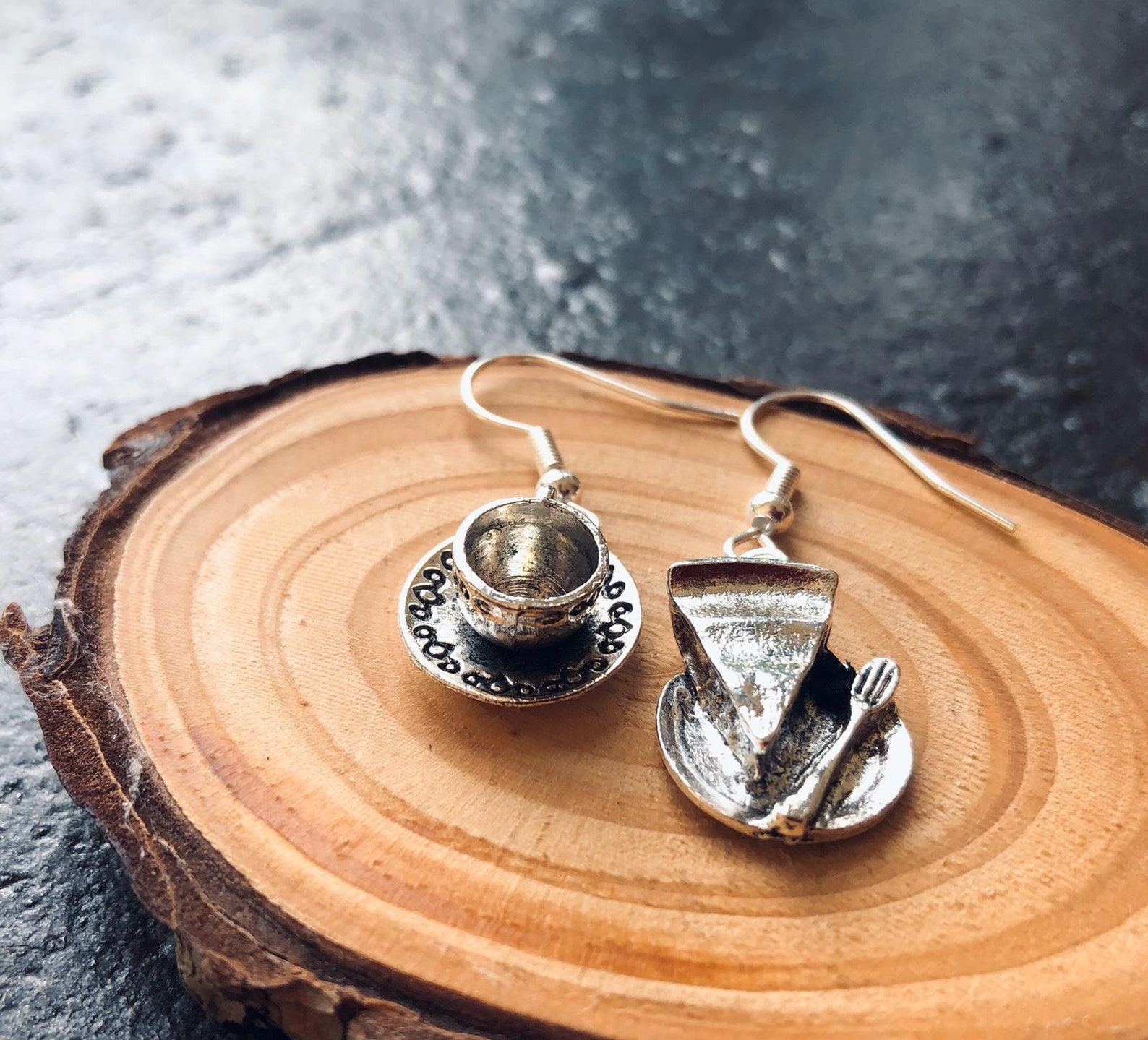 Tea and Cake Afternoon Tea Themed Earrings Cup and Saucer - Etsy