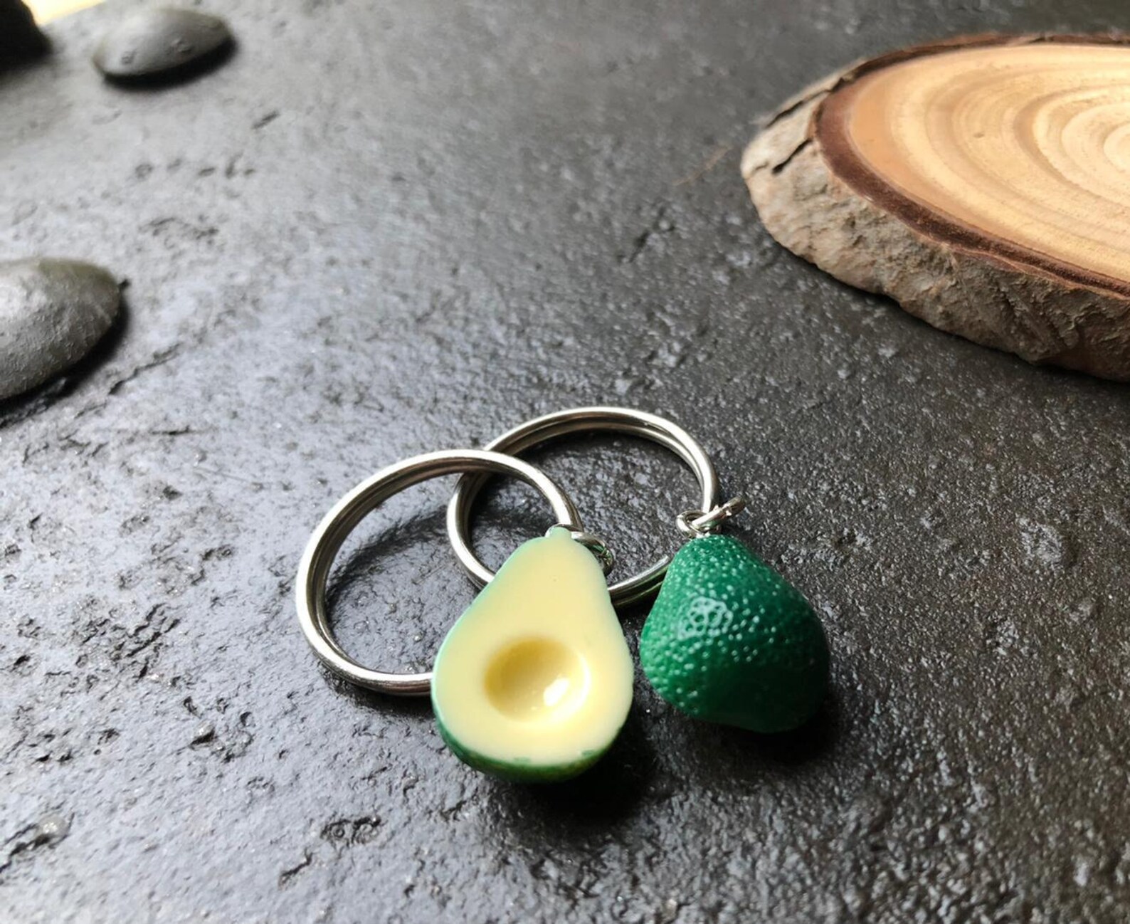 Avocado Halves Keying Interlocking Mismatched Halves Friendship Key ...