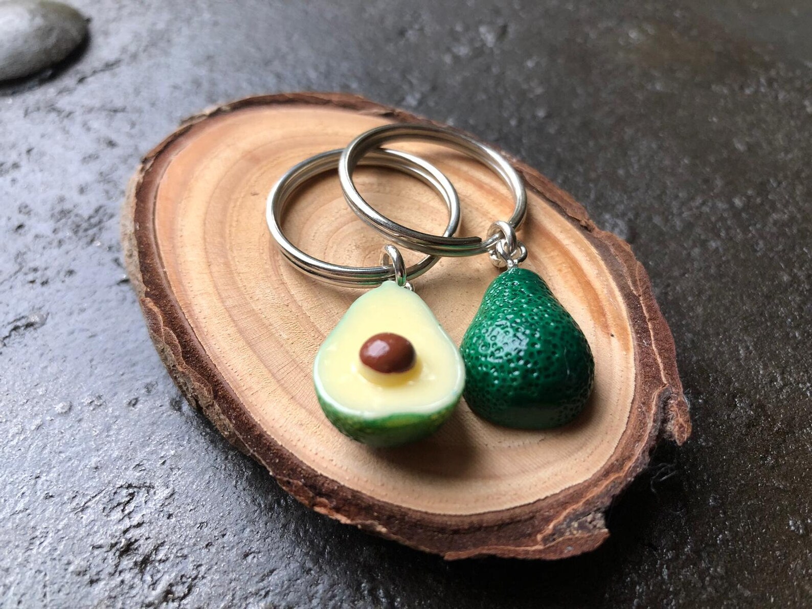 Avocado Halves Keying Interlocking Mismatched Halves Friendship Key ...