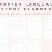 Spanish Language Study Guide - Printable Planner | Workbook | 21 Pages ...