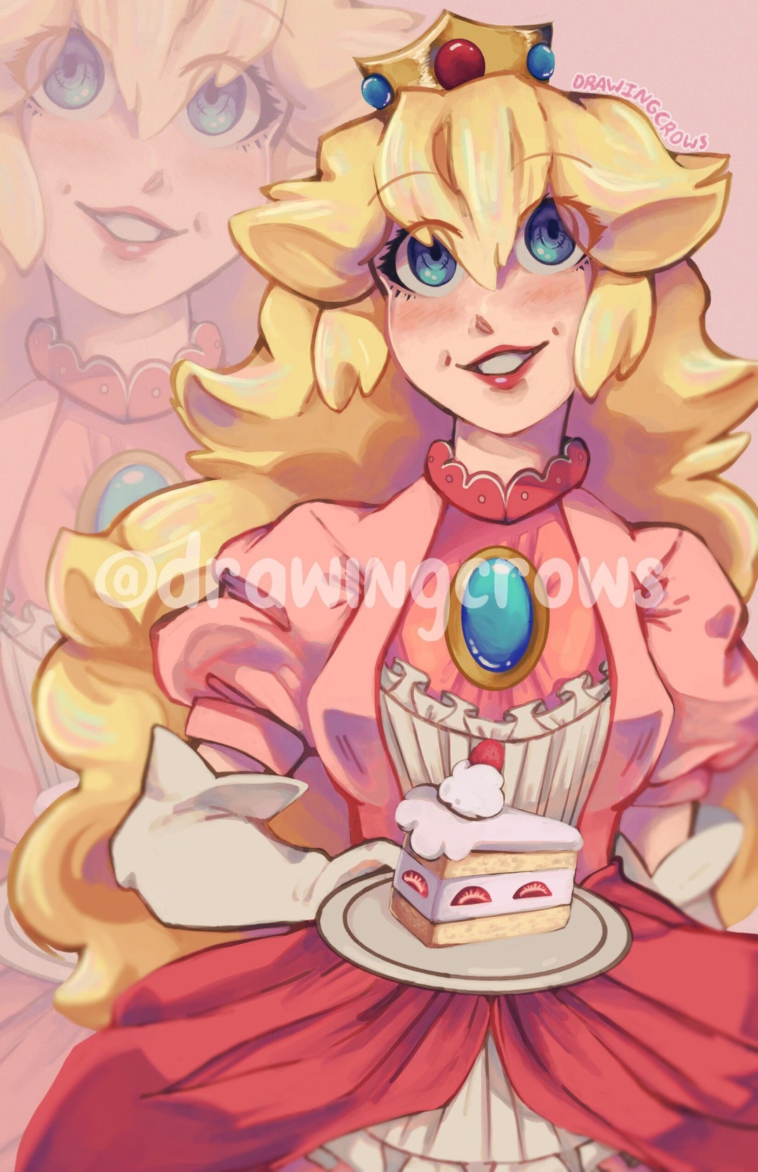 Princess Toadstool 11"x17" Poster Print - Etsy