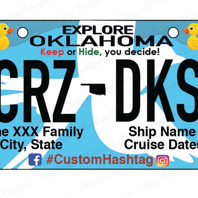 Oklahoma License Plates - Etsy