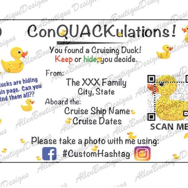 Duck Qr Code - Etsy