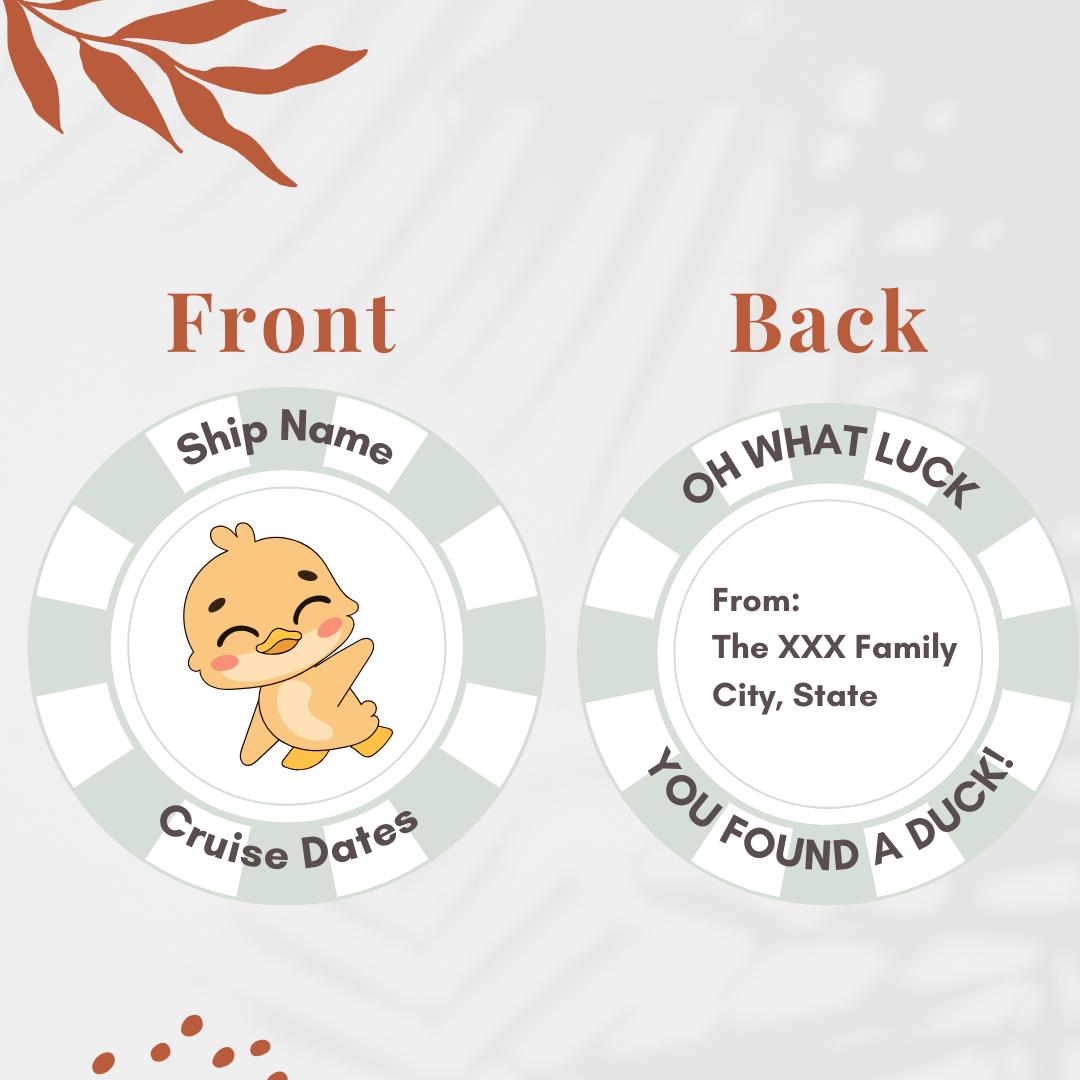 Poker Chips, Cruising Ducks, Duck Games, Cruise - Etsy