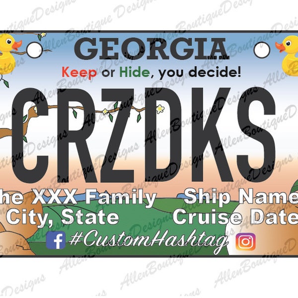 Georgia State Plate - Etsy
