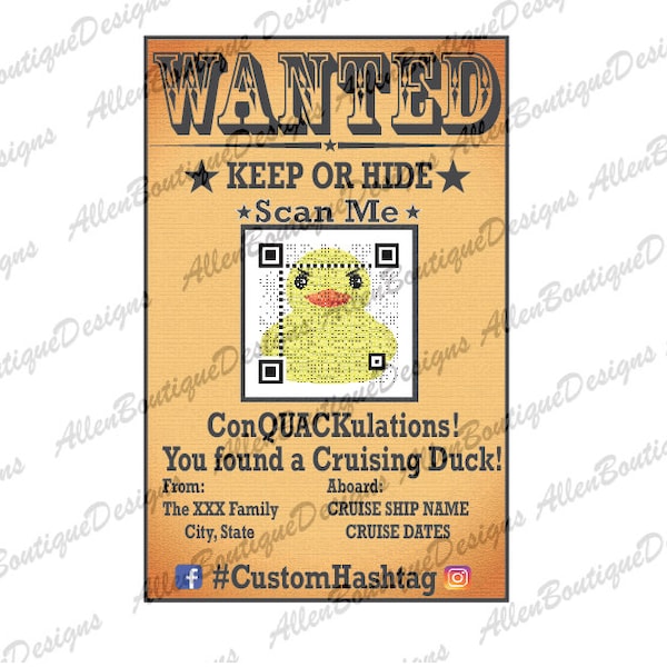 Duck Qr Code - Etsy