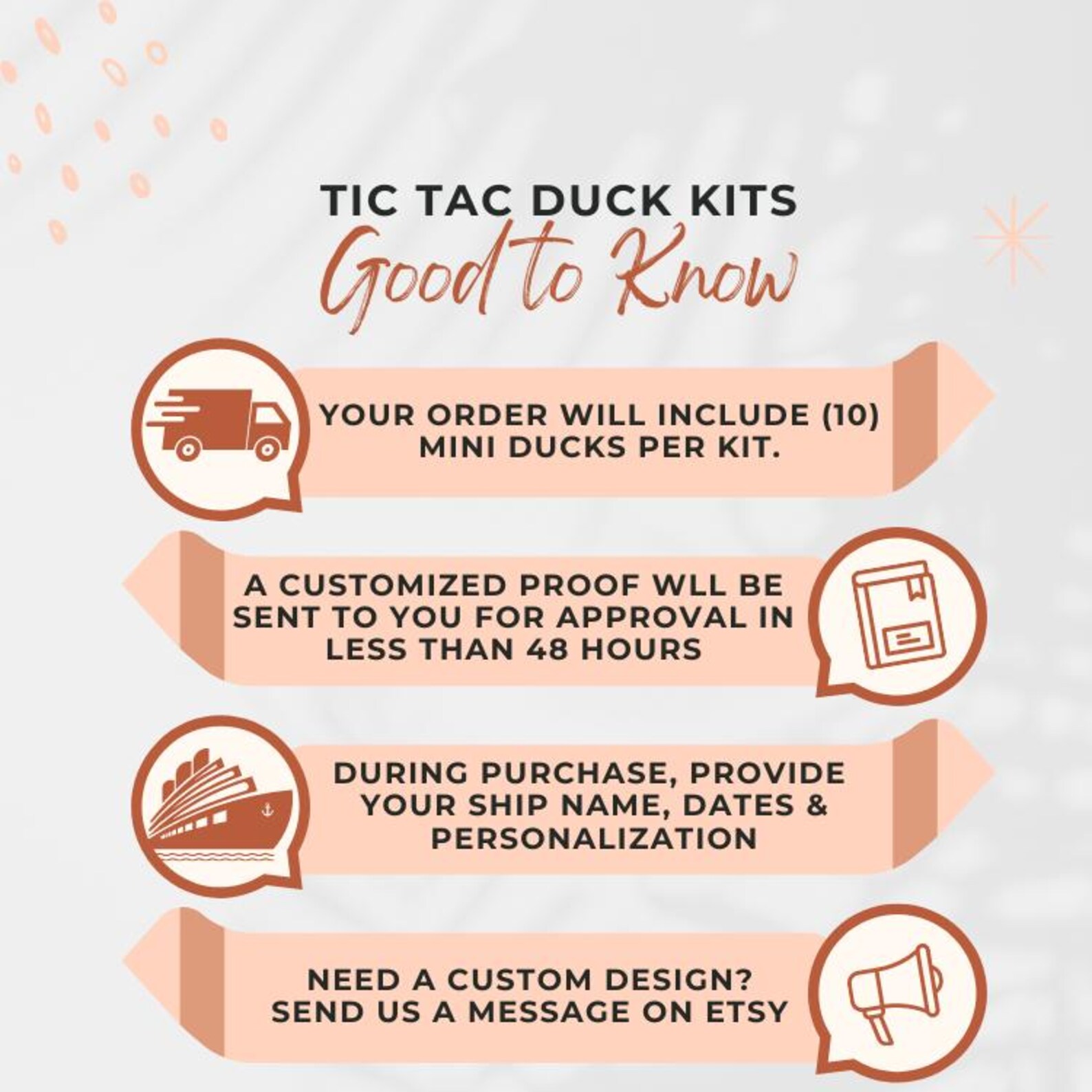 Tic Tac Duck, Cruising Ducks, Duck Games, Cruise - Etsy