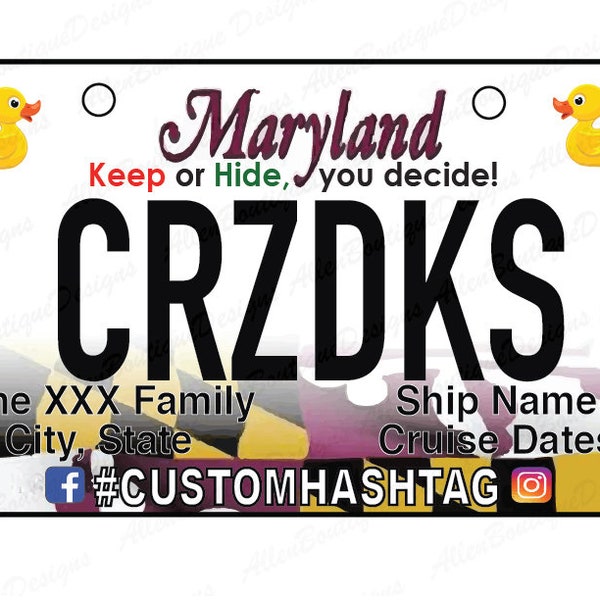 Maryland License Plate - Etsy