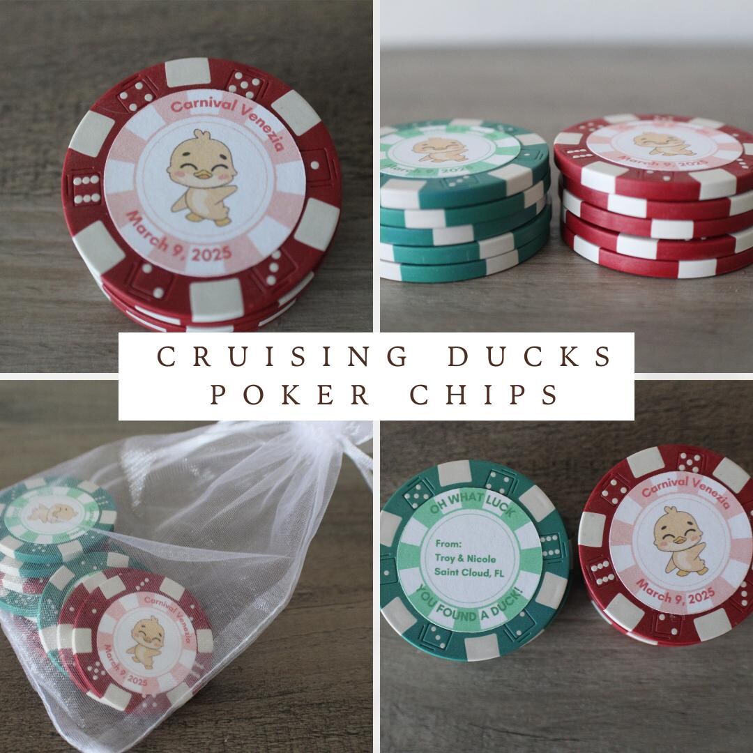 Poker Chips, Cruising Ducks, Duck Games, Cruise - Etsy