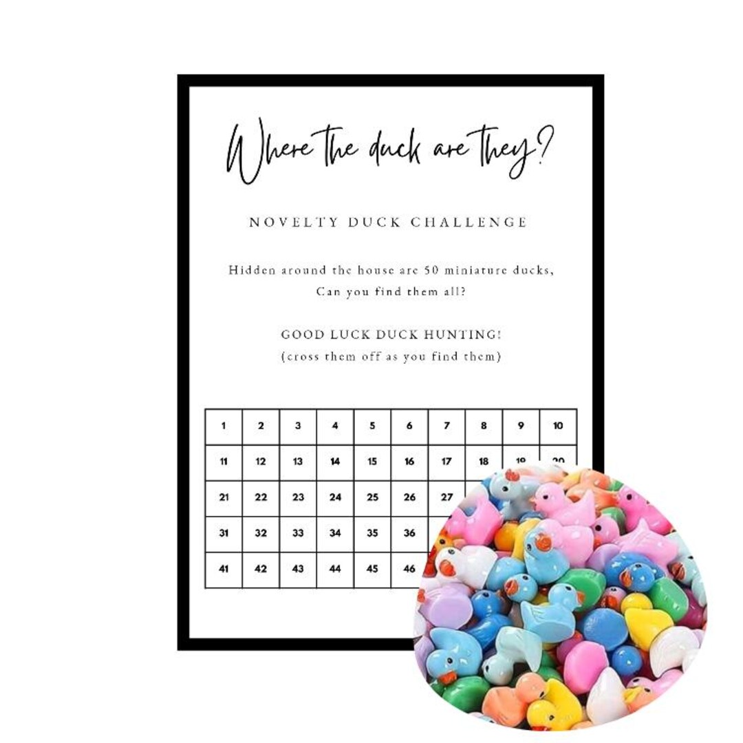 Novelty Duck Game Fun Joke Stocking Filler Family Hide the Ducks ...