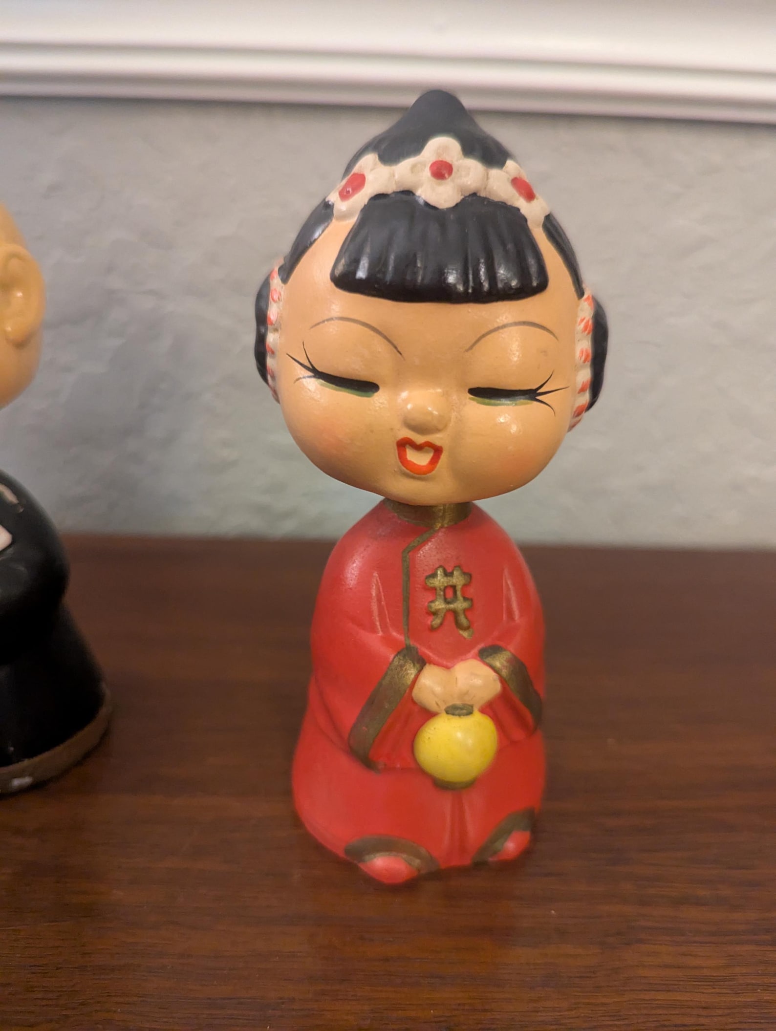 Vintage Pair of Asian Nodder/bobblehead Figures - Etsy
