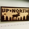 Up North Wood Sign | Eagle up North Minnesota Sign | up North Sky ...