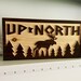 Up North Wood Sign | Eagle up North Minnesota Sign | up North Sky ...