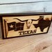 Texas Rustic Wood Sign Texas Longhorn Sign Lone Star State Texas Shape ...