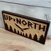Up North Wood Sign Eagle up North Minnesota Sign up North Sky Rustic ...