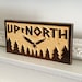 Up North Wood Sign Eagle up North Minnesota Sign up North Sky Rustic ...