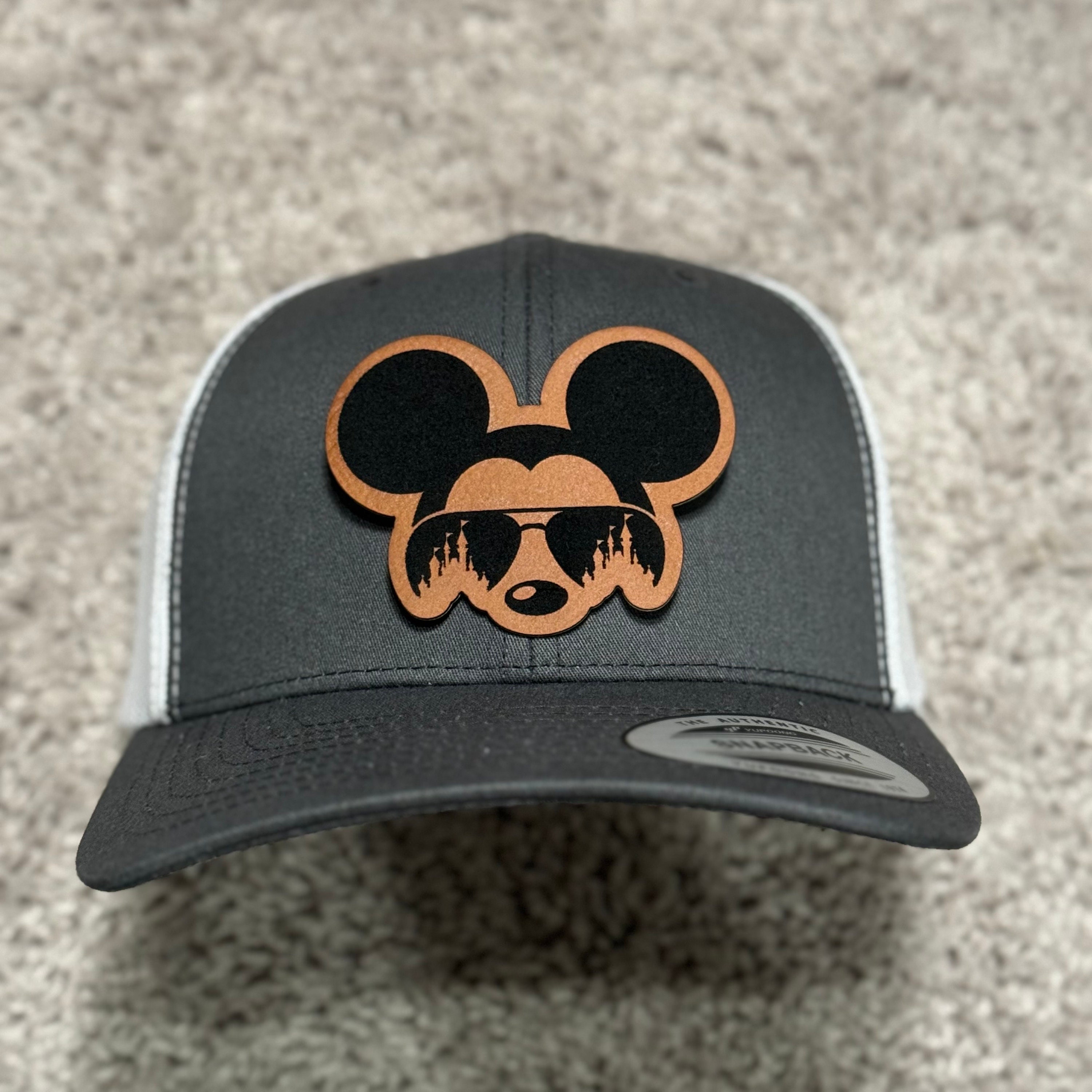 Disney World Mickey Mouse Leather Patch Hat, Disney Mickey Sunglasses ...